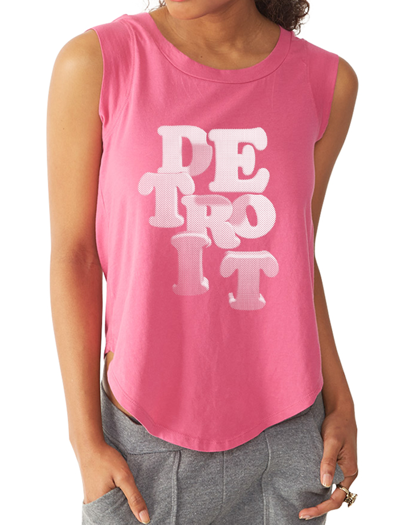 DETROIT (INVERSE) CAP SLEEVE TEE – One Custom City